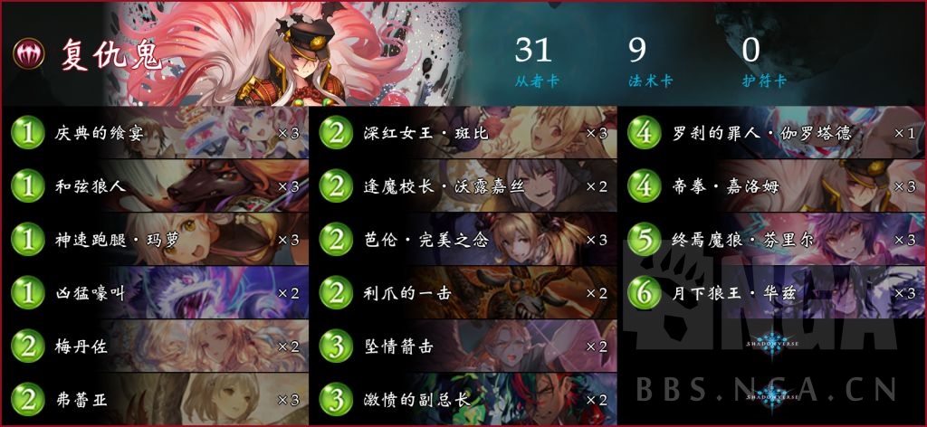 [赛事战报] [影之诗]SSC群星杯 vol.3 战报[Season 1st(HOR-DLC] NGA玩家社区