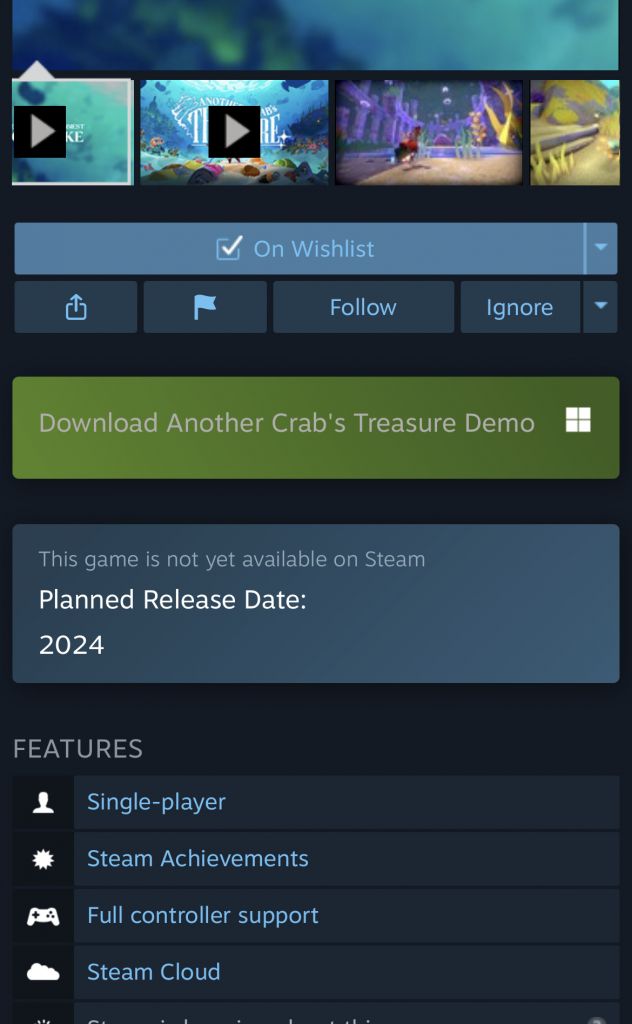 [愿望单抽奖]海底类魂游戏《蟹蟹寻宝奇遇》上架试玩Demo，加入愿望单回帖抽百元京东卡！ NGA玩家社区