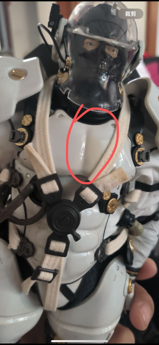 大佬们求助 1/6白色ludens胸甲部分有些颜色 该怎么解决比较好 NGA玩家社区