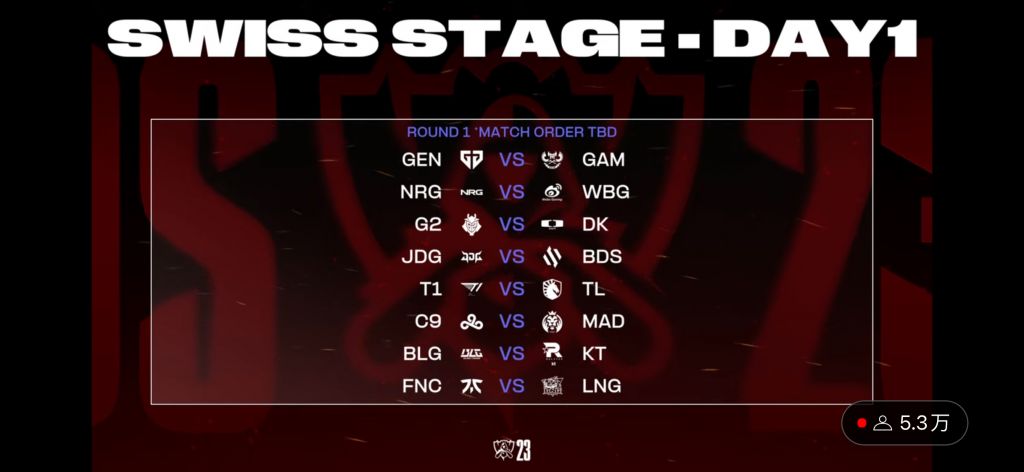 [联盟赛事]抽签，有中韩对决，geng vs gam，nrg vs wbg，jdg vs bds，t1 vs tl，blg vs kt NGA玩家社区