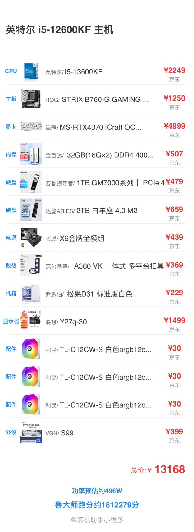 现在可以开冲了吗，自己选了套13600+4070风冷，大佬帮忙看看配置 NGA玩家社区