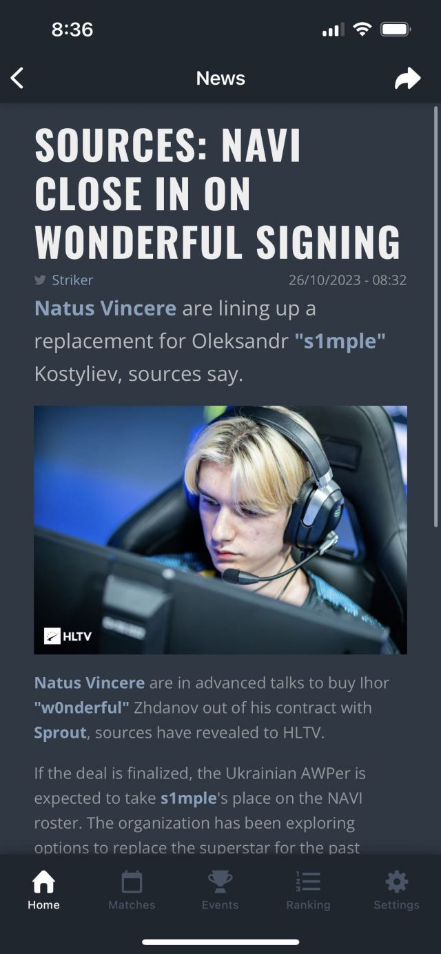 hltv消息 navi就签下w0nderful与sprout谈判 NGA玩家社区