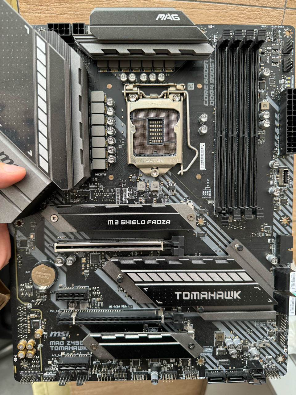 出一块微星Z490战斧导弹主板 箱说全 NGA玩家社区