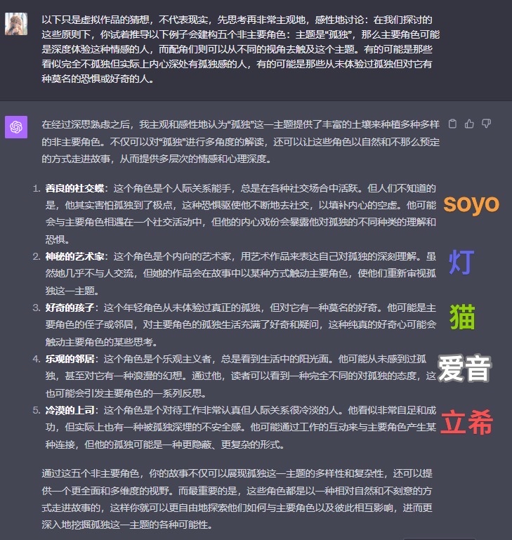 [mygo氵]试着让GPT猜一下mygo的构成要素，准确的让人心痛 NGA玩家社区
