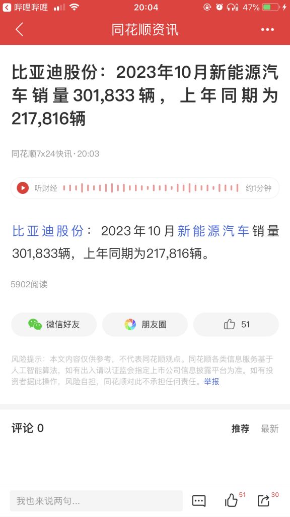 比亚迪10月销量出来了！！超过30w！ NGA玩家社区