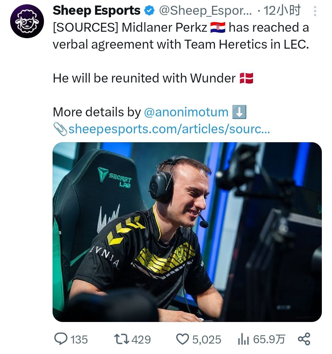 [外赛区赛事]Perkz wunder加入TH NGA玩家社区