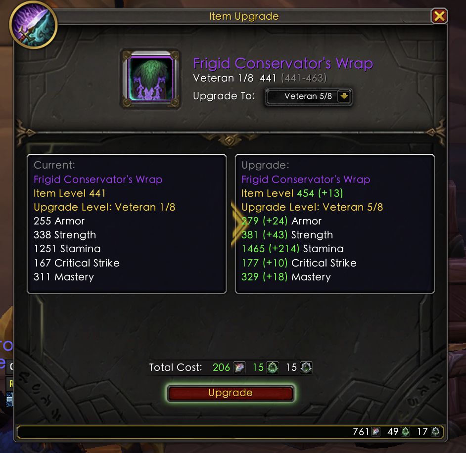 新获得的世界活动装备现在可升级至450 NGA玩家社区