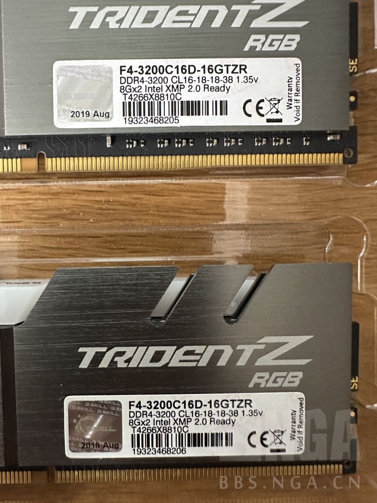 [已出] [电脑硬件] G.Skill 幻光戟 8G*2 ddr4 3200 220元 NGA玩家社区
