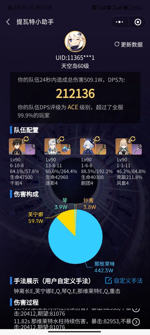 6龙2芙，带钟琴DPS超20w了 NGA玩家社区