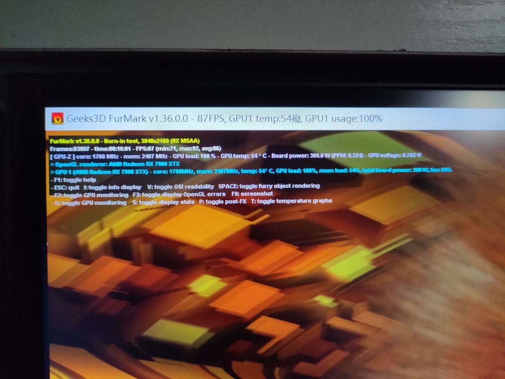 请大佬帮看，我这个7900xtx烤机结果正常吗 NGA玩家社区