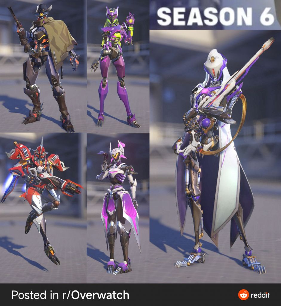 [杂谈][搬运]OW2已经一年了，七个赛季主题的皮肤你最喜欢哪一个？ NGA玩家社区