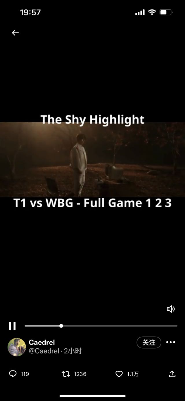 [国际赛事]欧刚刚刚在推上发了自己给偶像the shy的高光集锦 178