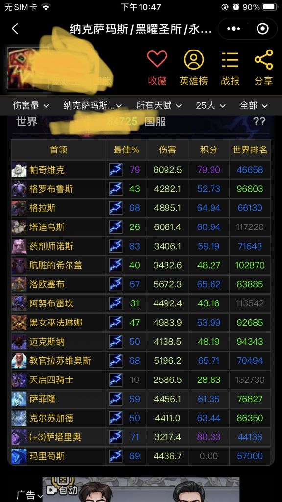 为什么有人会说当初naxx时代都能打8.9000dps? NGA玩家社区