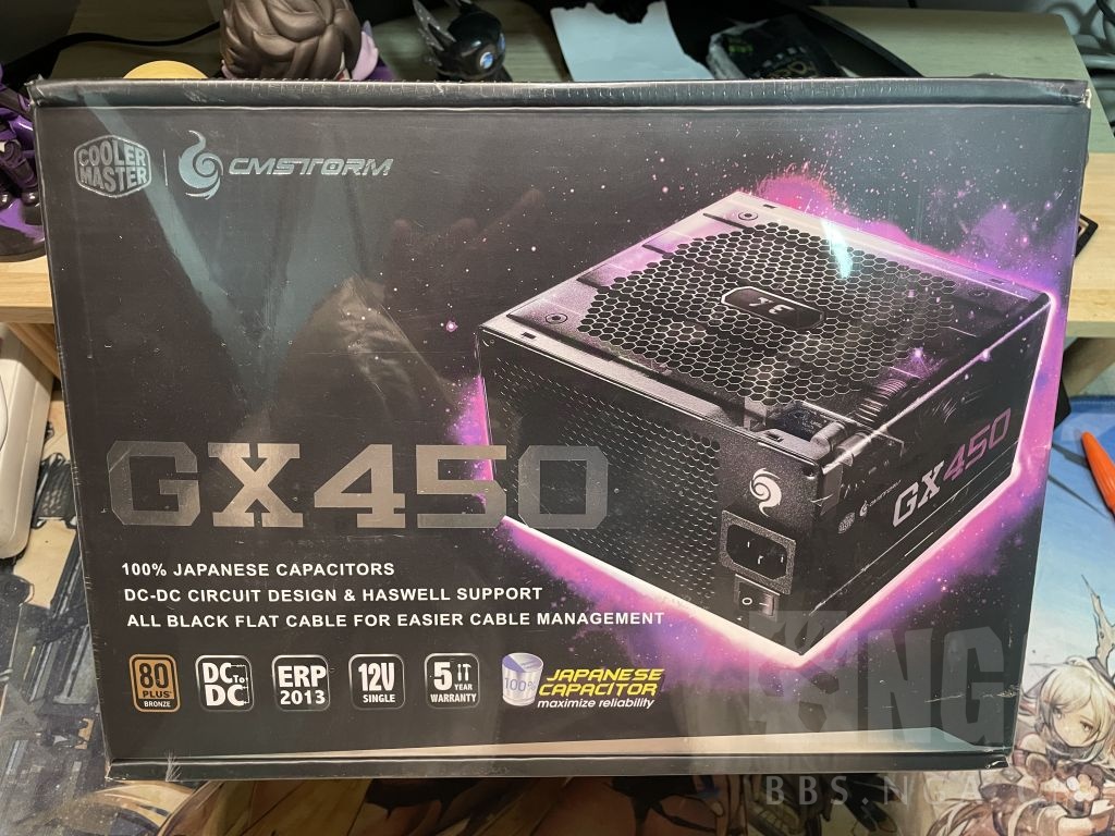 [电脑电源]出一个京东售后换新的全新未拆酷冷至尊GX450 价格150元 NGA玩家社区