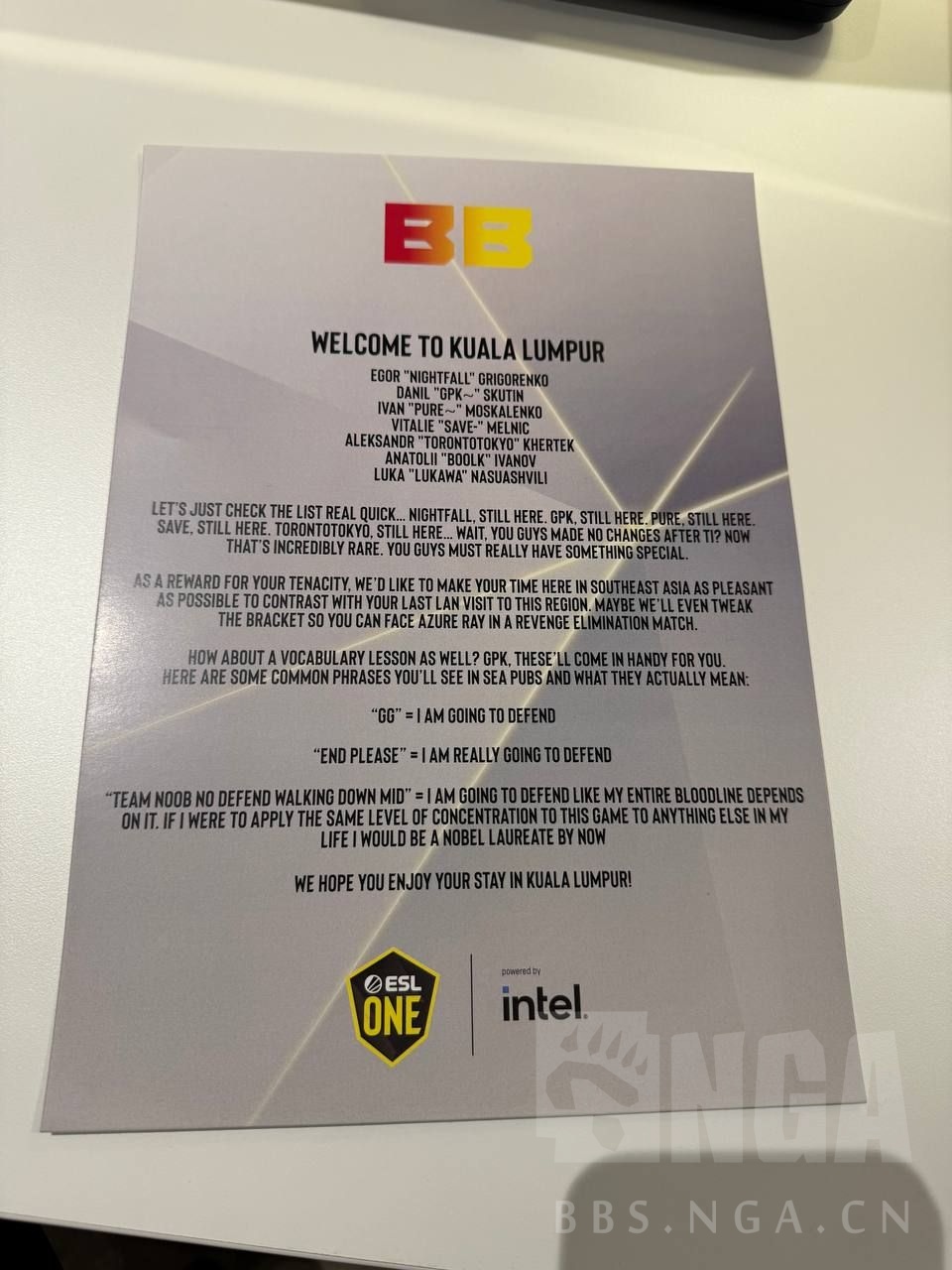 [2024赛季][国际大赛][EPT] ESL-One吉隆坡锦标赛：Azure Ray夺冠 NGA玩家社区