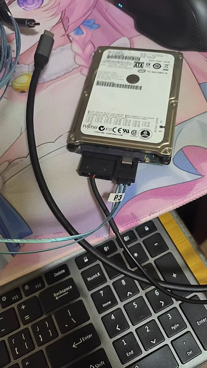 [硬件求助] nvme M.2转接SATA失败，各位大佬看看是啥问题 178