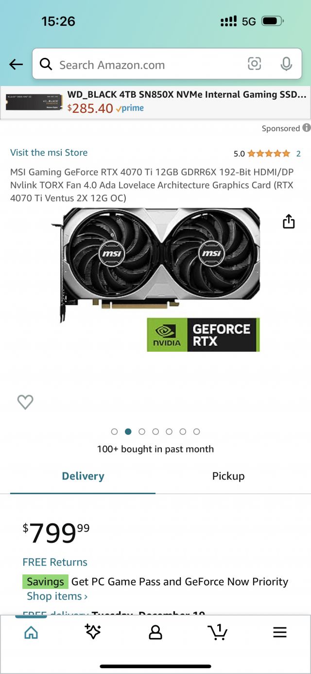 MSI GeForce RTX 4070 Ti VENTUS 2X 为什么这张卡中国没发售 NGA玩家社区