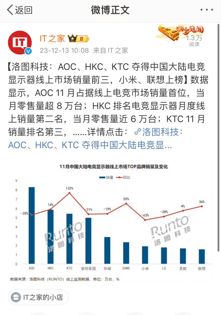 [硬件求助] HKC和KTC算几线品牌？ 感觉像是凭空冒出来的，今年之前压根没听过这个品牌 NGA玩家社区