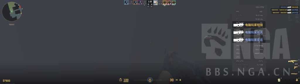 cs2的优化也太烂了吧 137+3080 1080p见人只有100多帧？3d眩晕给我打出来了 178