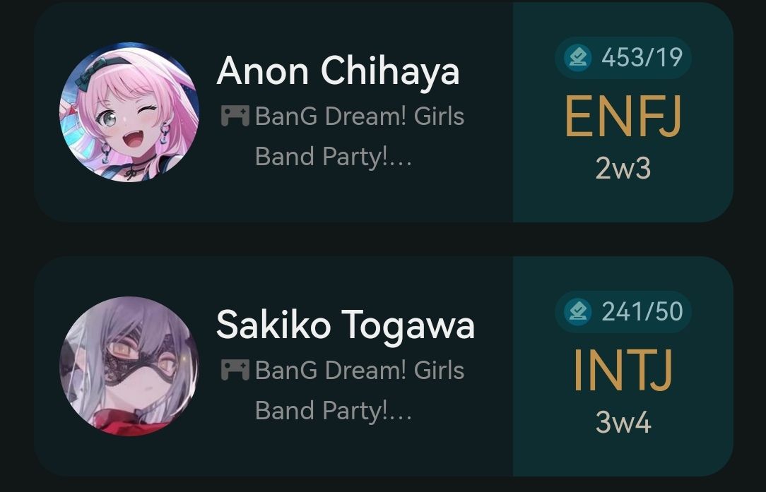 [mygo]对剧中主要人物的MBTI推测 NGA玩家社区