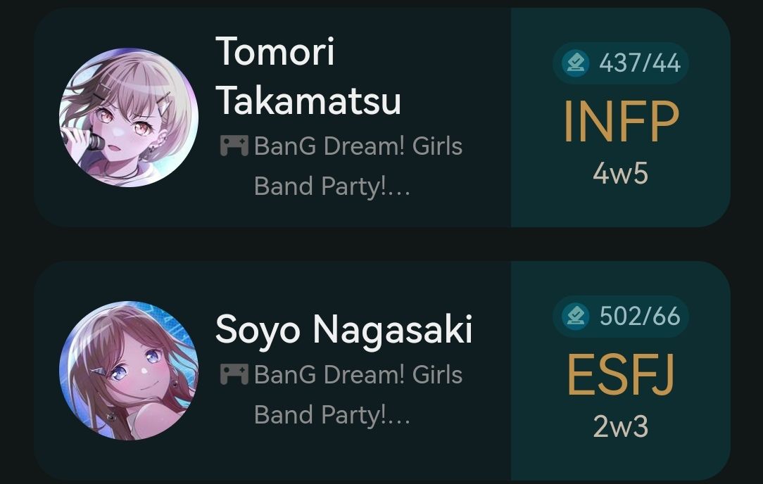 [mygo]对剧中主要人物的MBTI推测 NGA玩家社区