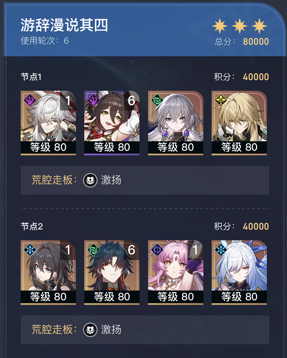 [氵]有点幽默了，临时练的姬黑下半打满分了，景元在上半打的满头大汗没打满4w NGA玩家社区