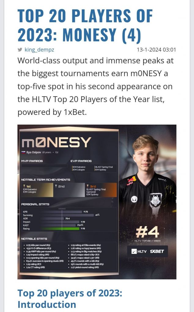 2023 TOP4 m0NESY NGA玩家社区