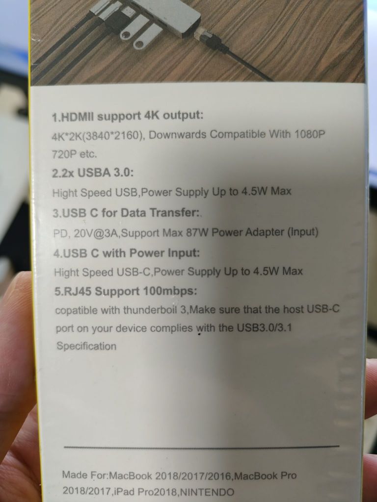 几个全新的typec扩展坞，带网口，hdmi 178