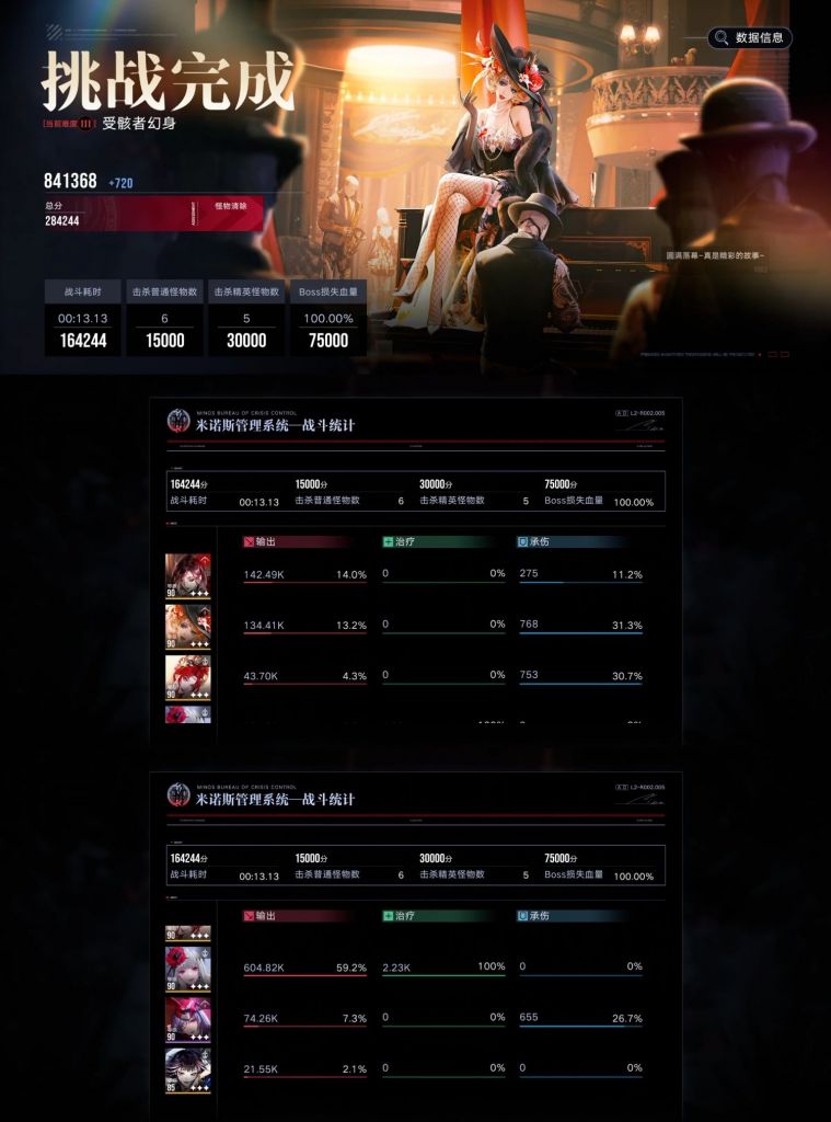 [厨力放出]可可莉克13S受骸者28.4W 月卡党第十期暗域三间连打84.1W纪念+心得 NGA玩家社区