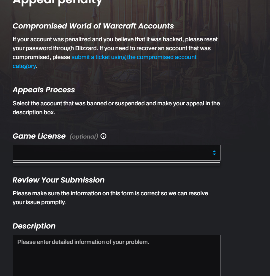 美服申诉选不了wow1 NGA玩家社区