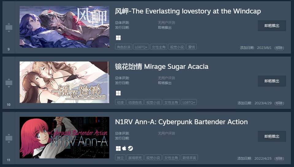 又回到独居生活了，可以放心推GALGAME了，速速推荐必推百合GAL NGA玩家社区