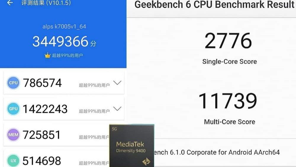 [等等党永不为奴]天玑9400VS骁龙8Gen4跑分泄露？ 178