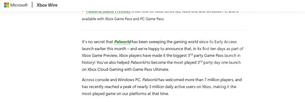 幻兽帕鲁XBOX日活300W? NGA玩家社区