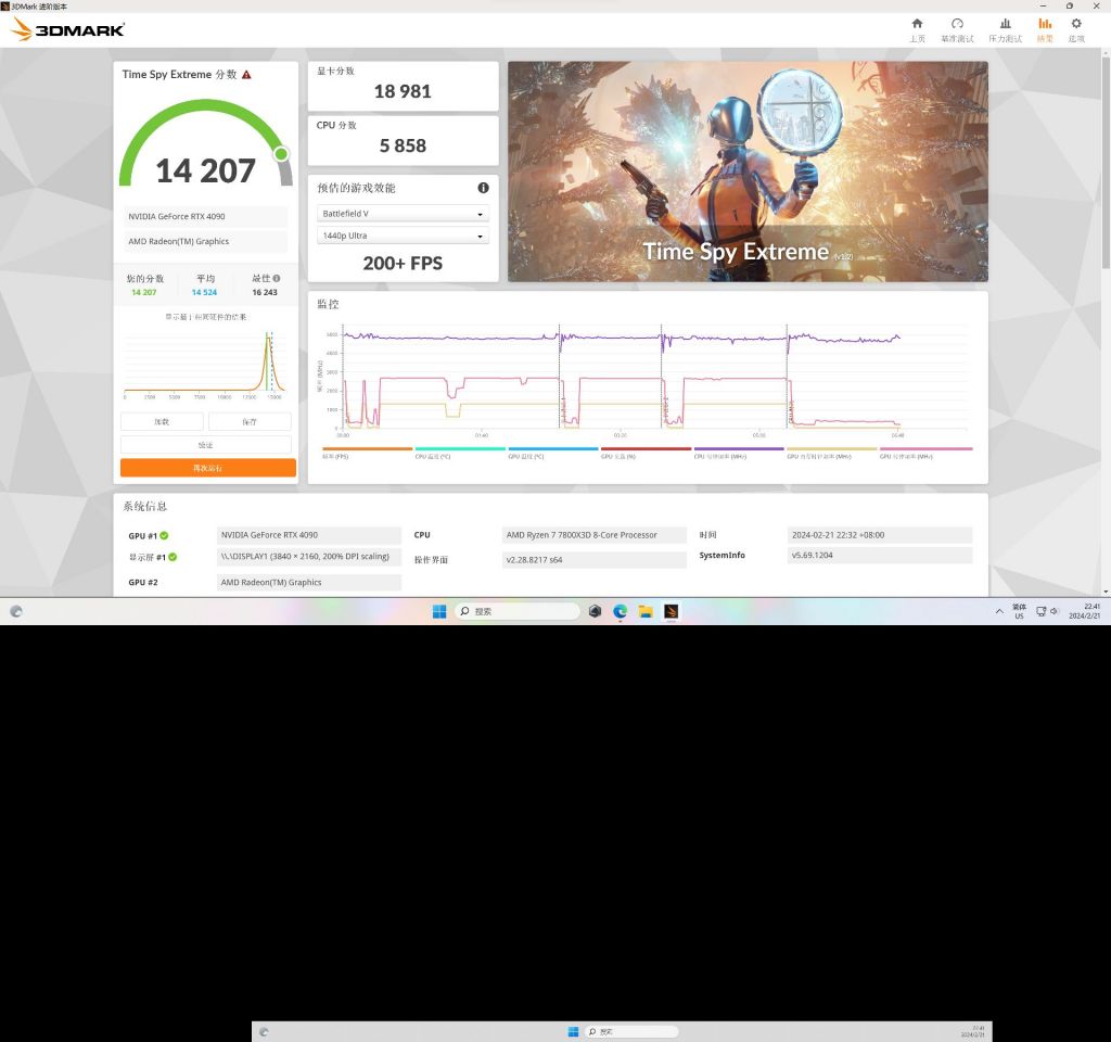 time spy ex 7800x3d 5000多分？ NGA玩家社区