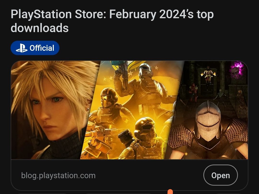 PlayStation商店二月下载榜 NGA玩家社区