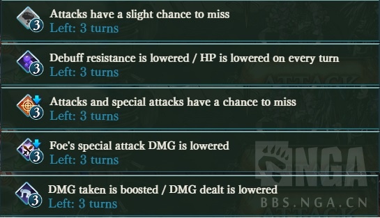 250哈迪斯随机的debuff统计 NGA玩家社区