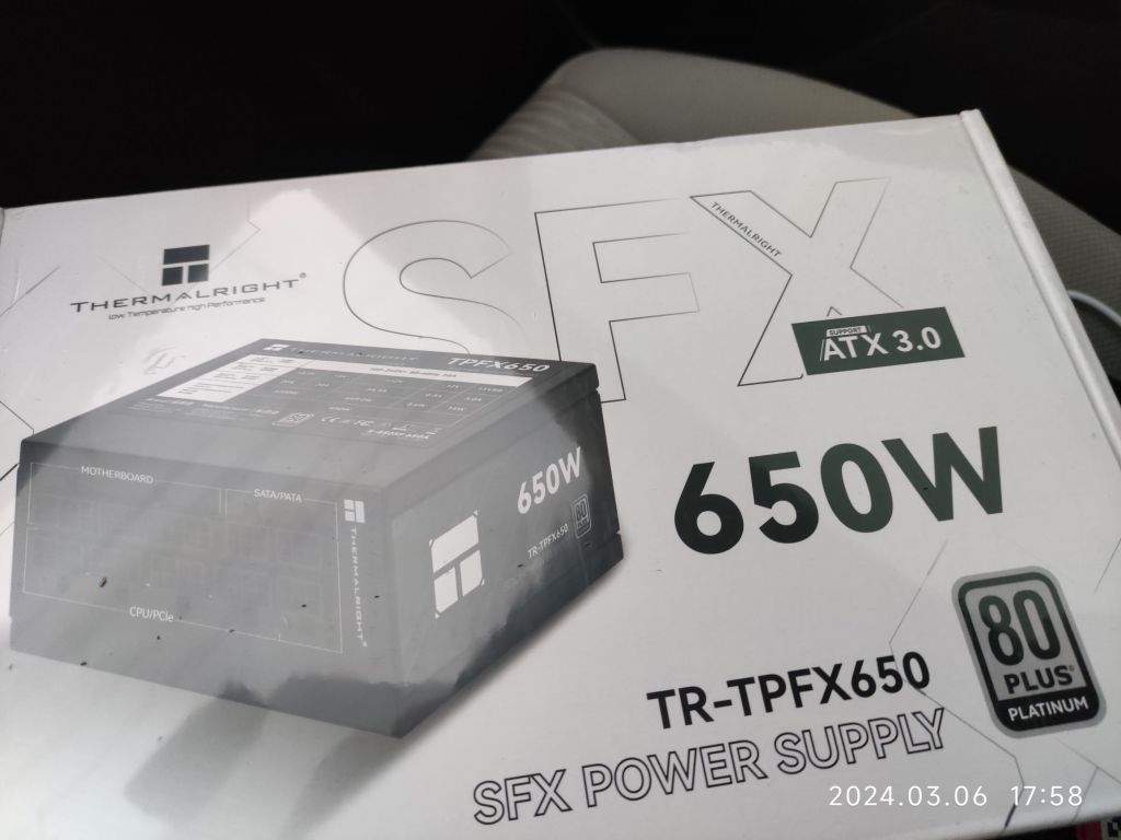 买了利民新出的铂金认证sfx650w，不知道咋样 178