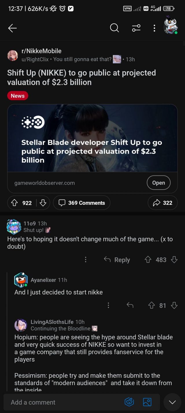 shift up要上市了这件事没啥人关注吗 NGA玩家社区