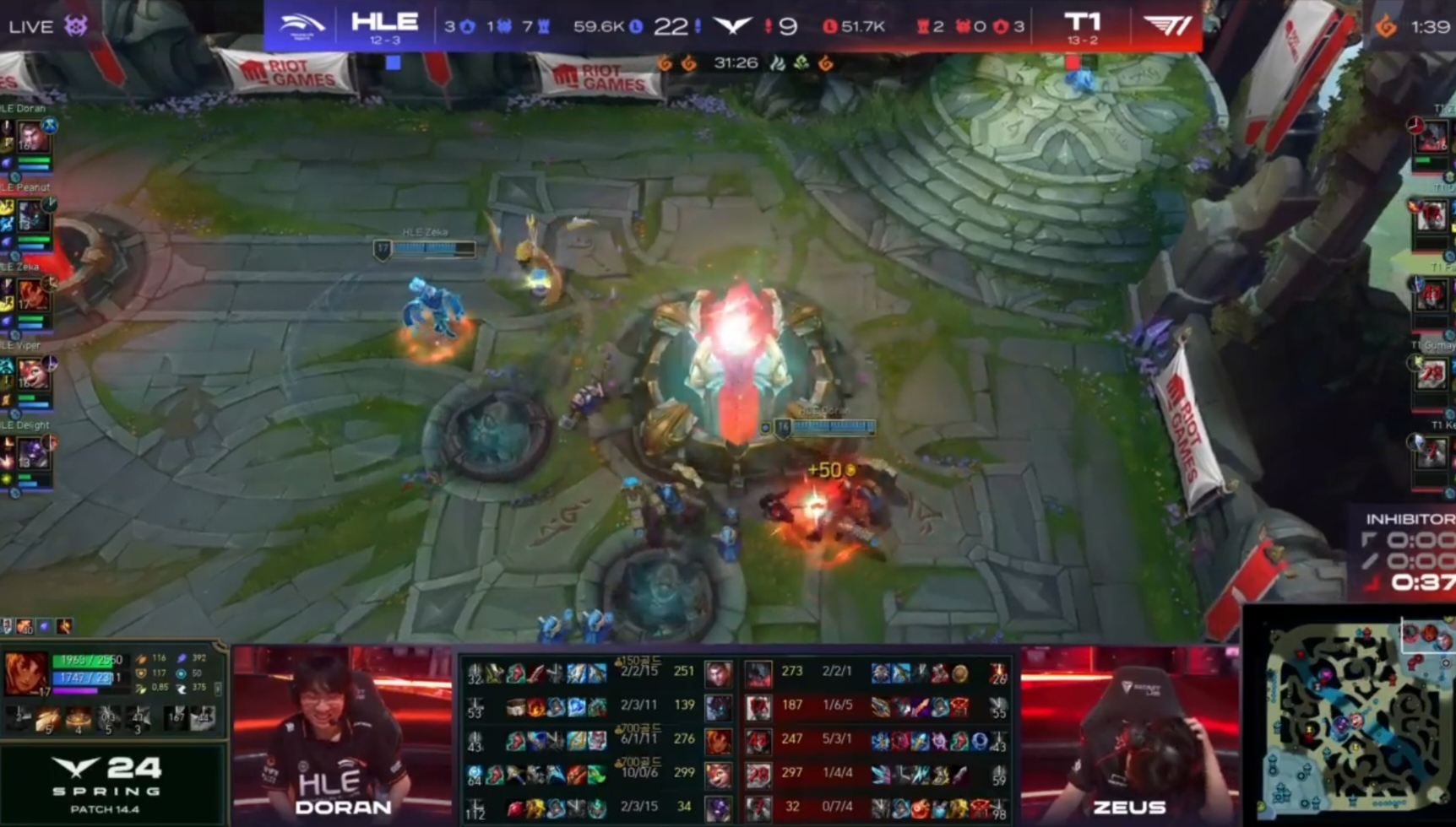 [外赛区赛事]经典泽丽打火龙，韩华2比1战胜T1！ NGA玩家社区