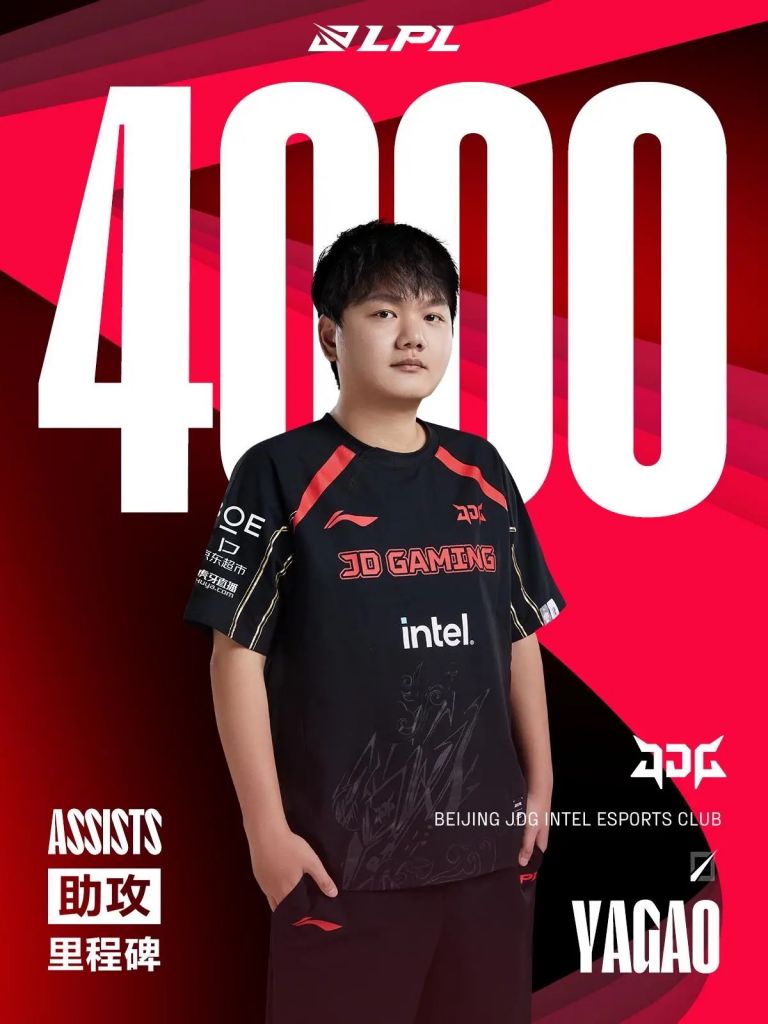 [本赛区赛事]里程碑：Yagao选手达成LPL联赛4000助攻成就 NGA玩家社区