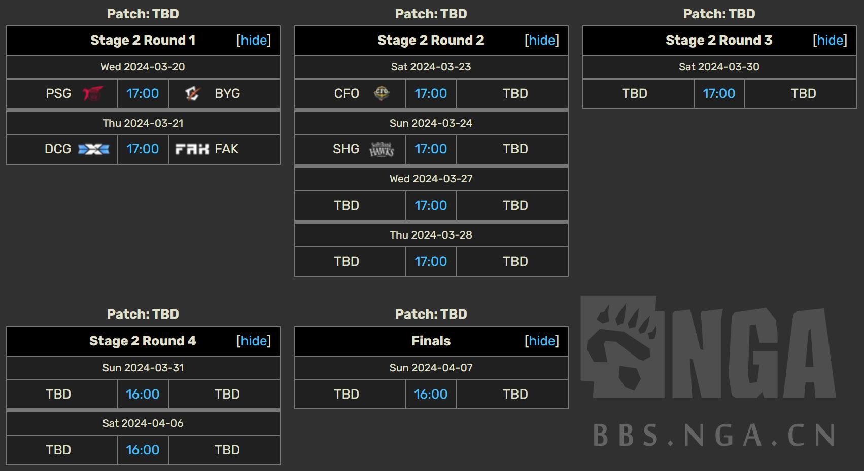 [赛事讨论]PCS季后赛，11队争夺1个MSI入围赛参赛资格(正在进行败者组决赛BO5：SHG 2:0 CFO) NGA玩家社区