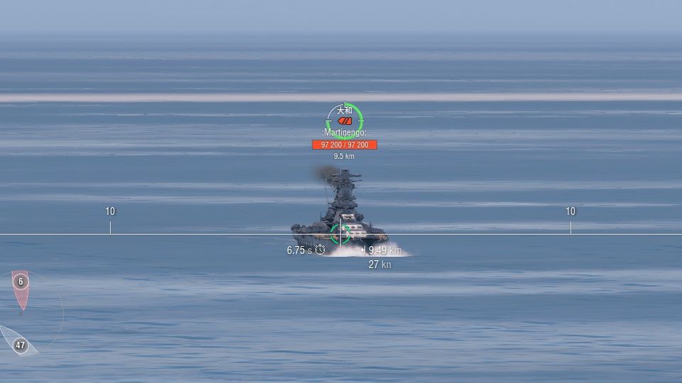 可以大致显示敌舰航速的mod 178