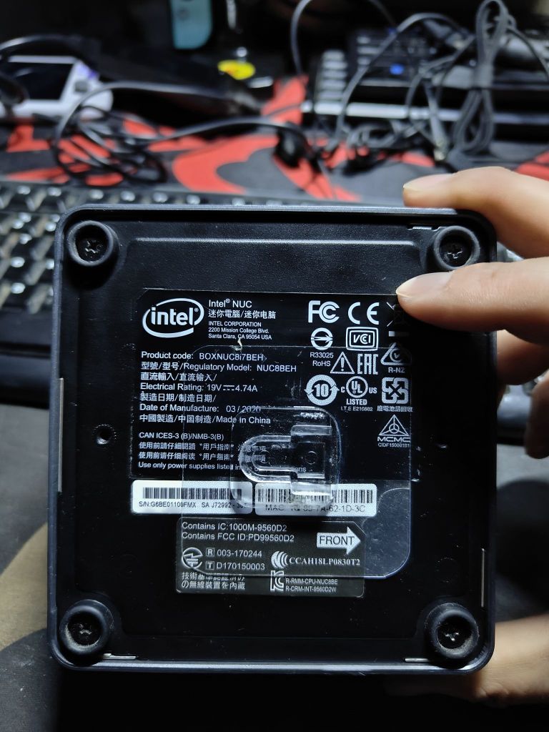 出nuc8 i7款。 NGA玩家社区