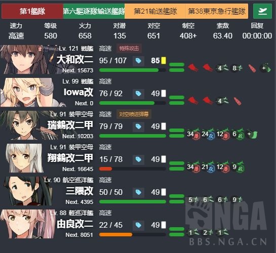 [舰colle] E2P1甲总是打不死主任·改，前来向大佬求助！ NGA玩家社区