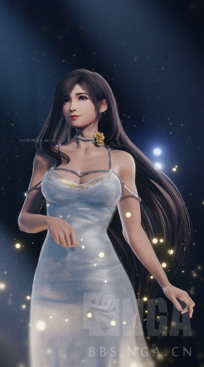 蒂法美如画！粉丝自制《最终幻想7:重制版》3D美图 NGA玩家社区