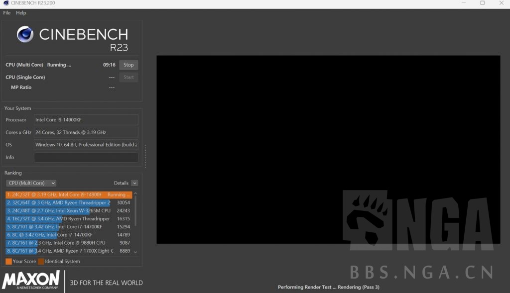 升级了电脑14900KF 买了2个，但是永远R32都跑不满4W分，难道是我不会用电脑吗？ NGA玩家社区