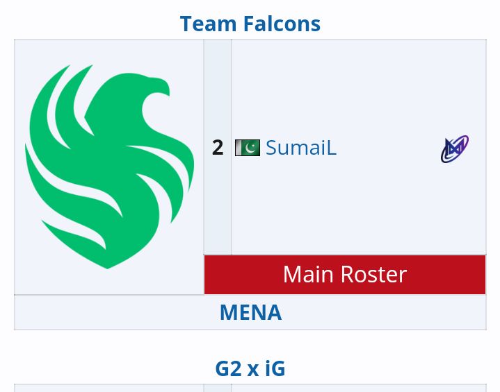 eslone ，sumail 确定成为falcon 的替补 NGA玩家社区