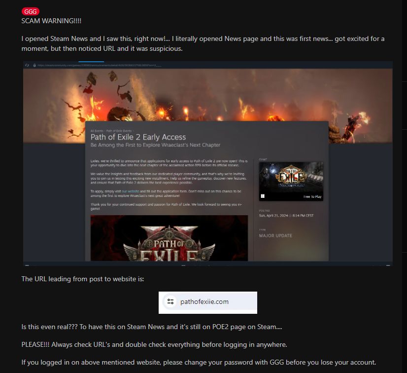 [游戏杂谈] [新闻资讯] [這也行阿] [POE2]官方防詐宣導 178