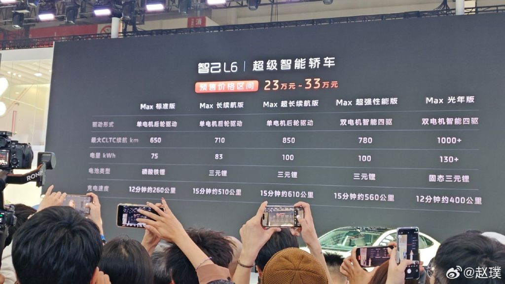 智己L6公布5款车型出售 光年版确定双电机 起步铁锂 90度三元锂版缺席 NGA玩家社区