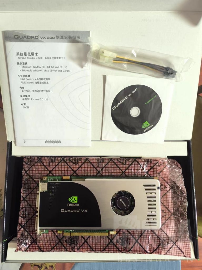 [电脑硬件] 出张老显卡Quadro VX 200，可收藏、可亮机 NGA玩家社区